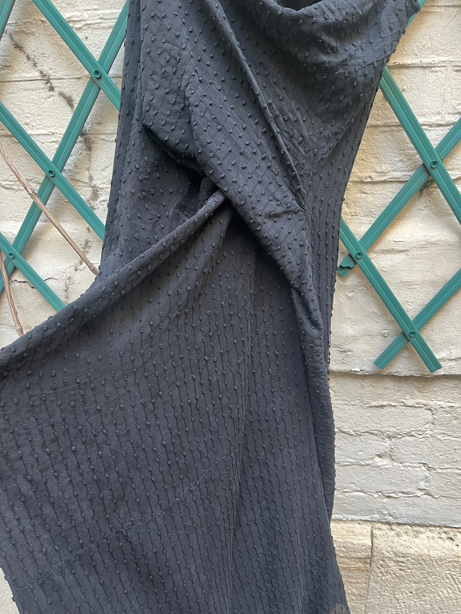 (New Arrival) RICK OWENS - SS09 "STRUTTER" Textured silk dress with co – L'OBSCUR