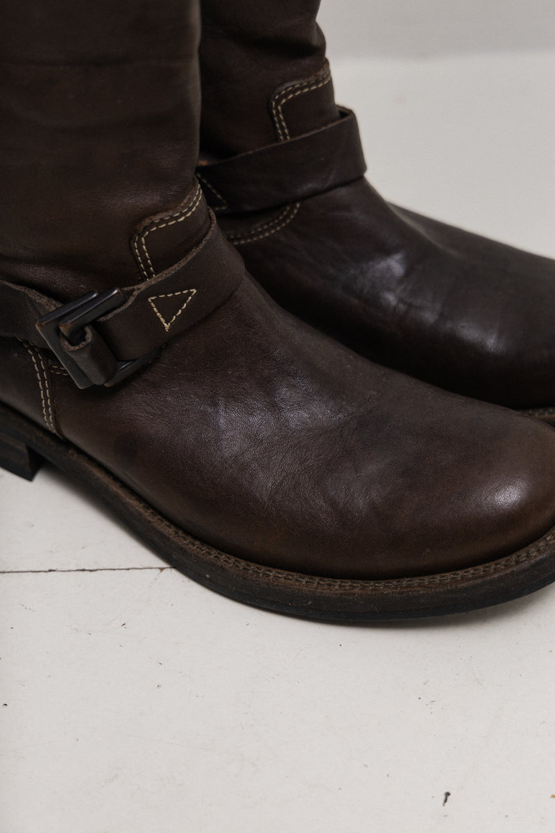 ISAMU KATAYAMA BACKLASH - Leather engineer boots – L'OBSCUR