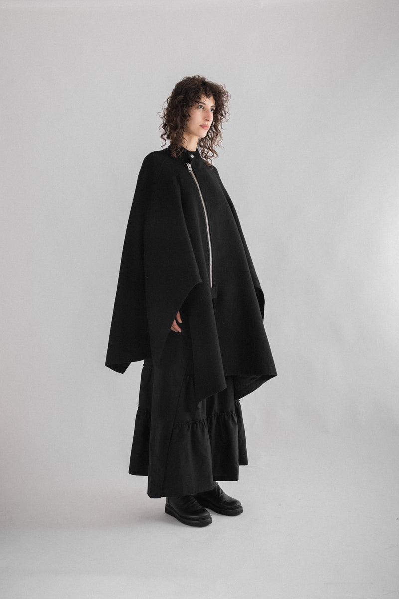 JUNYA WATANABE - FW13 Black wool cloak (runway) – L'OBSCUR